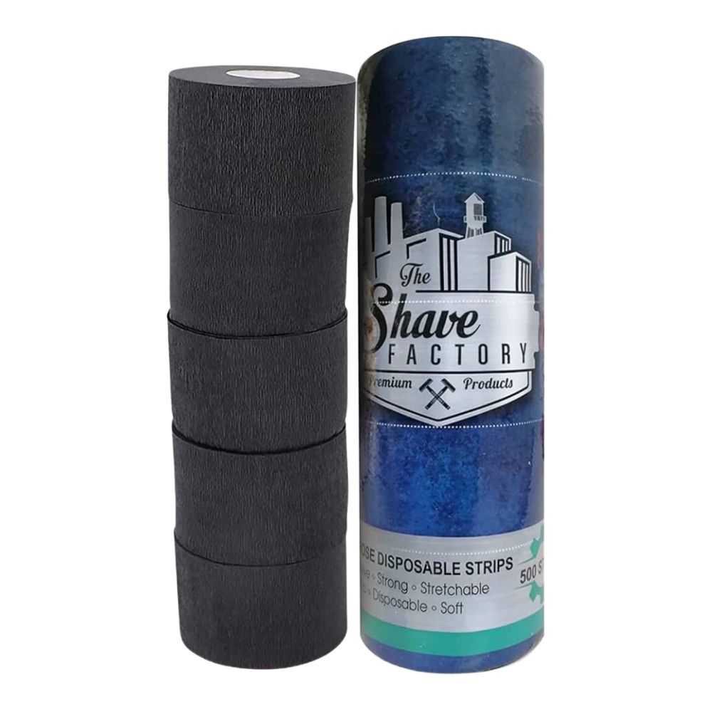 The Shave Factory Black Neck Strips | Drape & Fade Barber Supplies